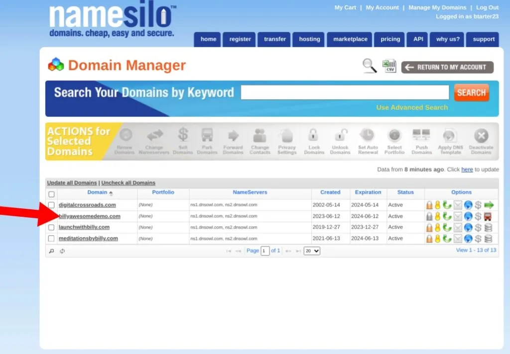 GUIDE: How to Register & Configure Your Domain at NameSilo - Launch with Billy