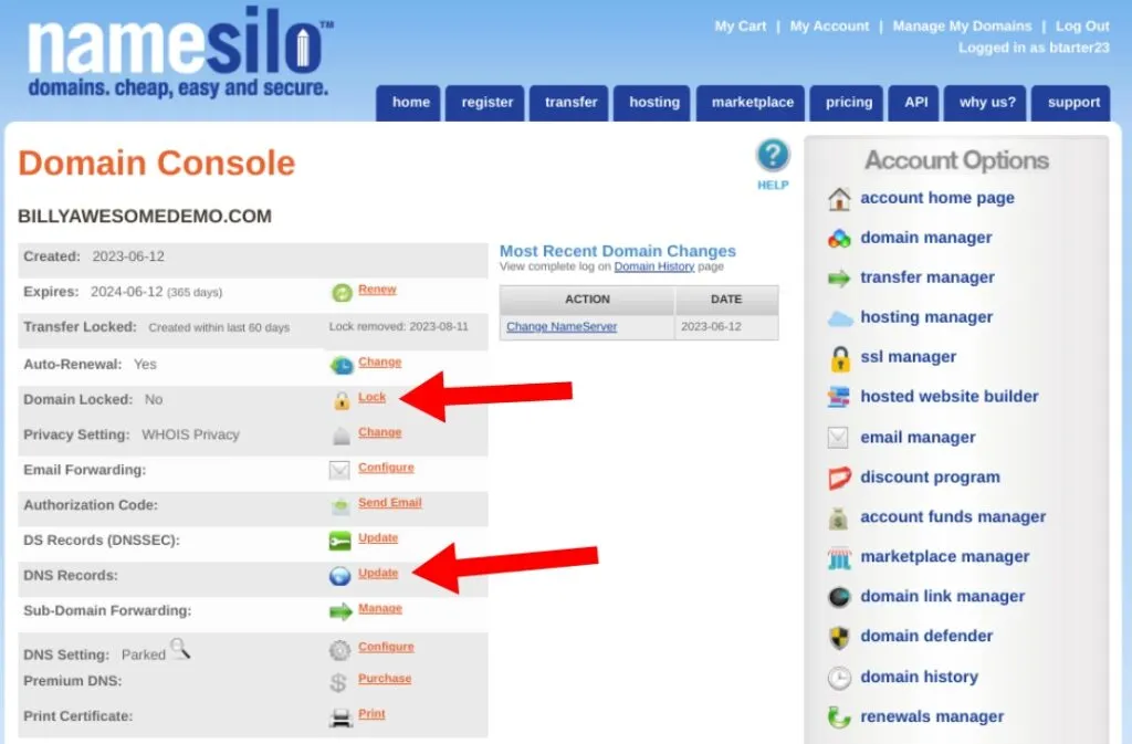 GUIDE: How to Register & Configure Your Domain at NameSilo - Launch with Billy