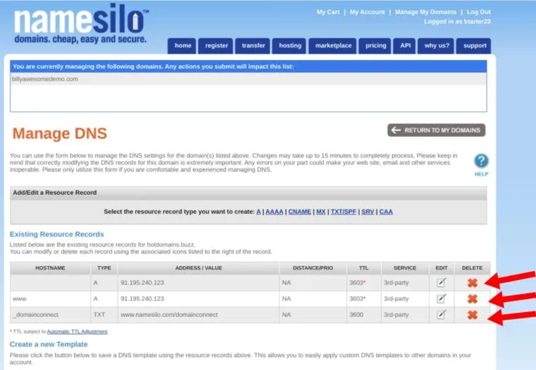 GUIDE: How to Register & Configure Your Domain at NameSilo - Launch with Billy